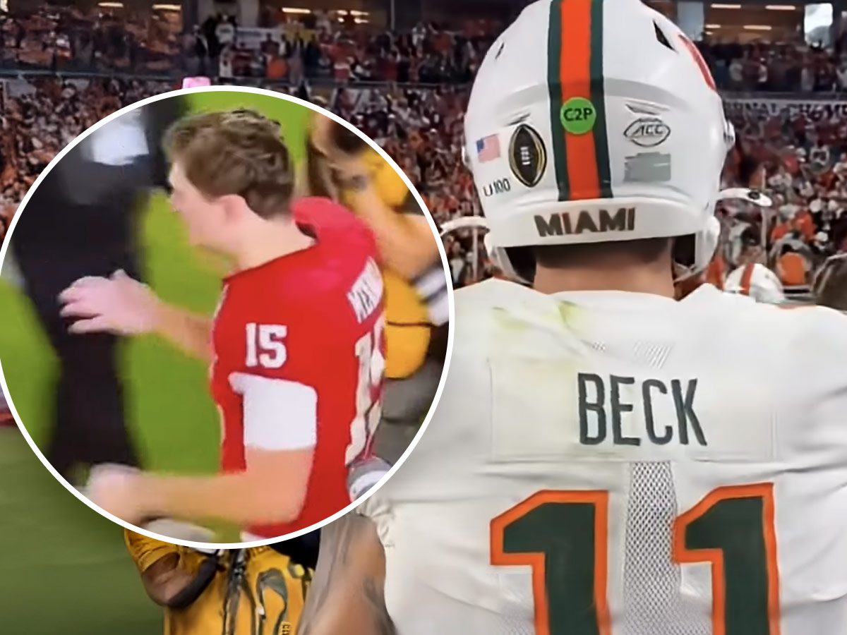 Was It Poor Sportsmanship? Carson Beck Criticized For No-Handshake Exit After Title Loss ...